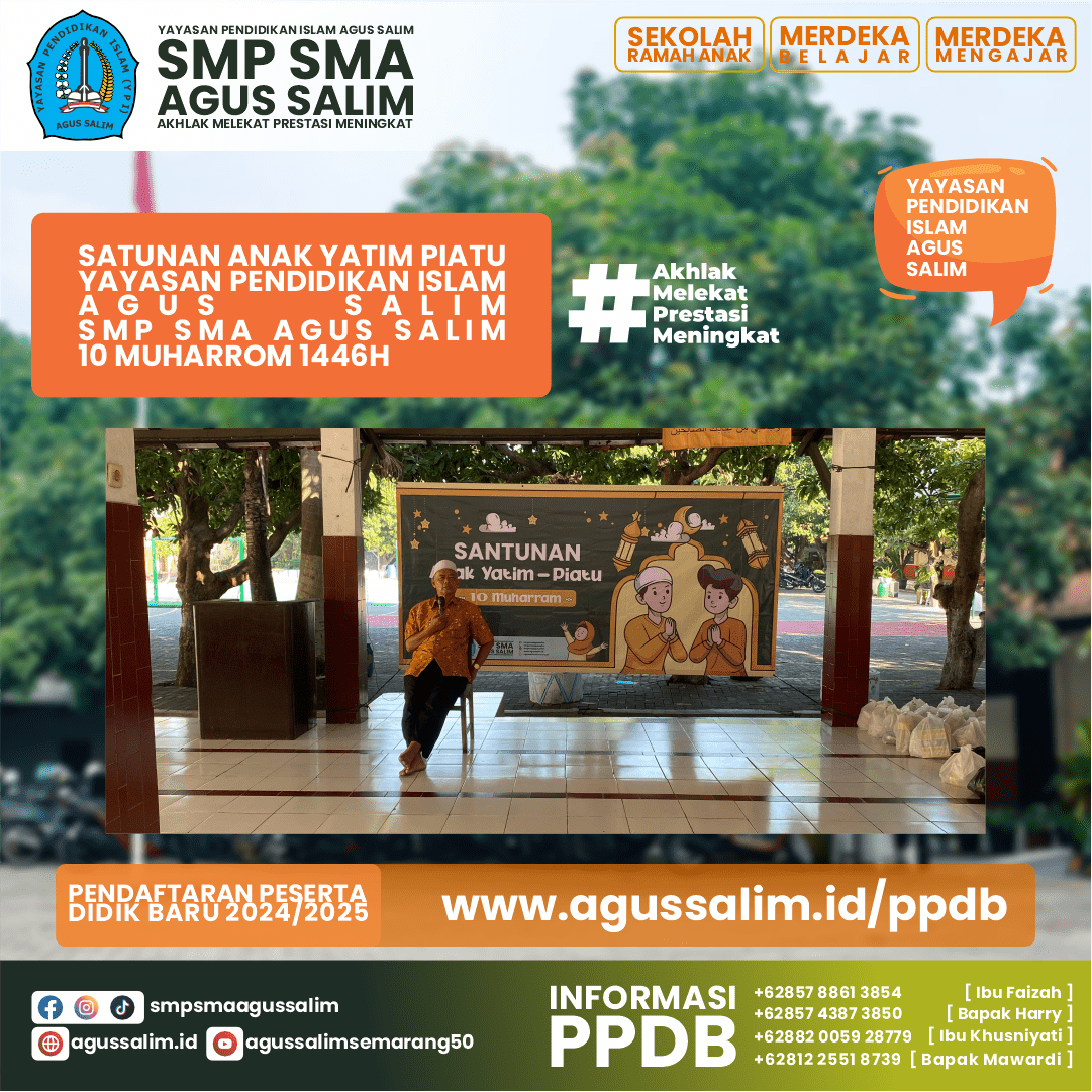 Yayasan Pendidikan Islam Agus Salim Menggelar Acara Santunan Anak Yatim dan Piatu pada 10 ...