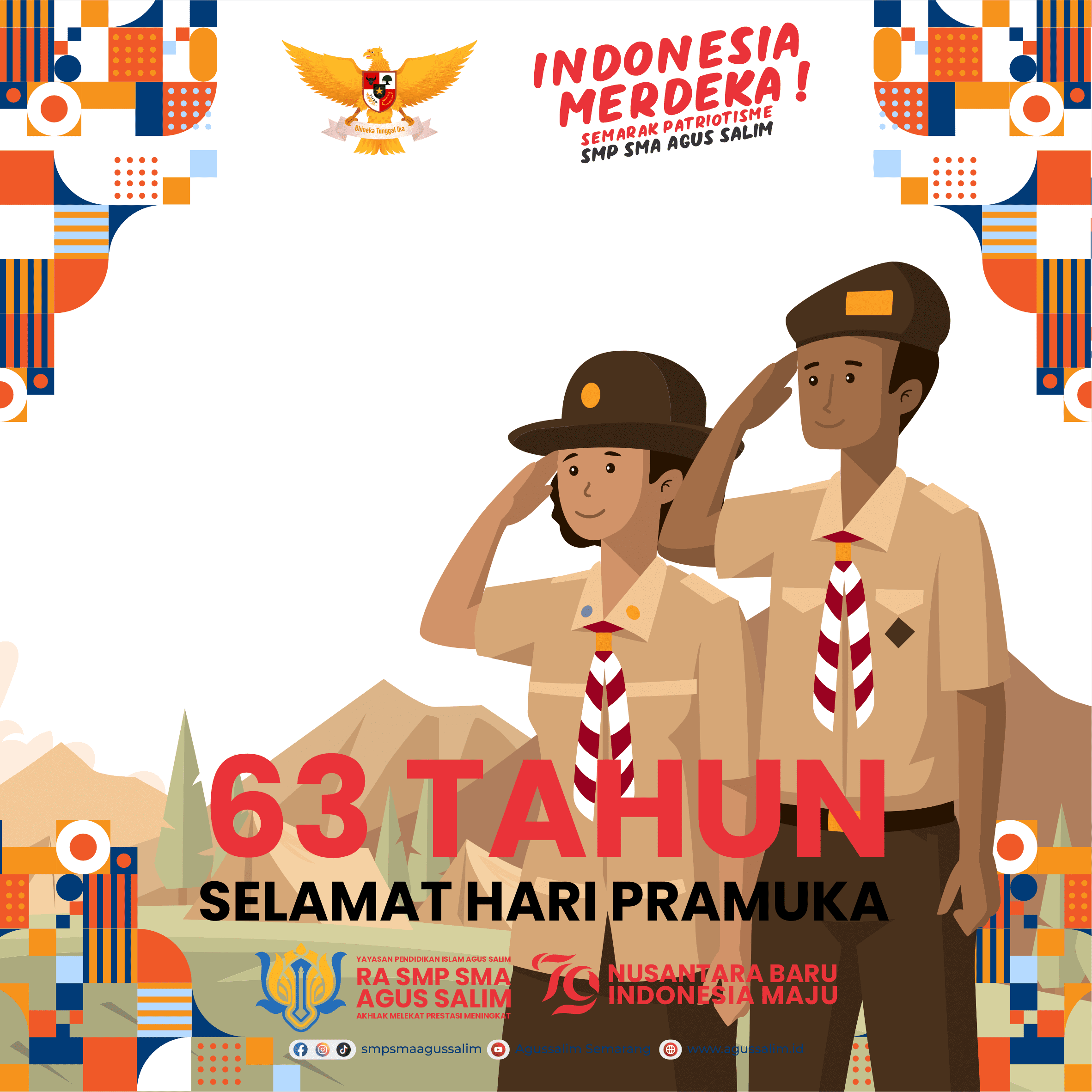 Upacara Hari Pramuka ke-63 di SMP SMA Agus Salim: Semangat Kepemimpinan ...